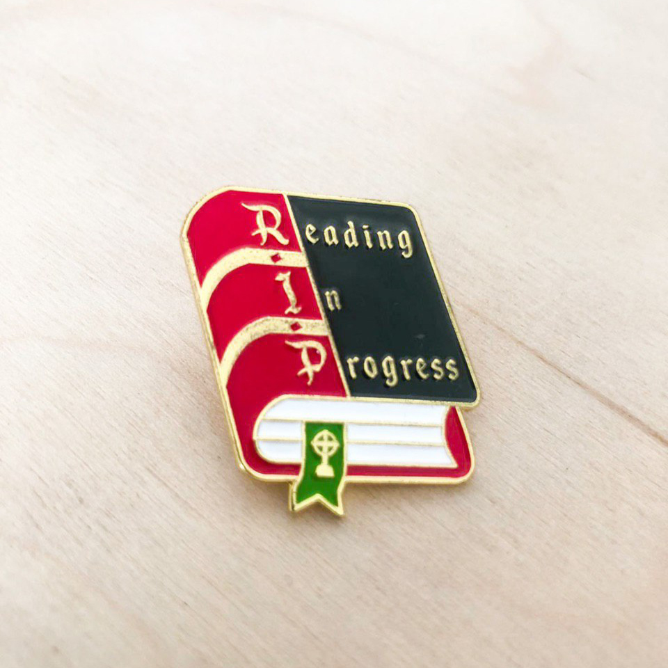 Reading in Progress Enamel Pin | The Thinktank, Growing Thinkers